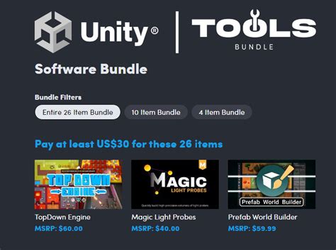 Humble Software Bundle Unity Tools Pc Gamer リスト更新中