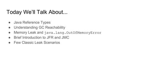 Diagnosing Hotspot Jvm Memory Leaks With Jfr And Jmc Ppt