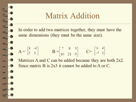 Adding Matrices 2x2