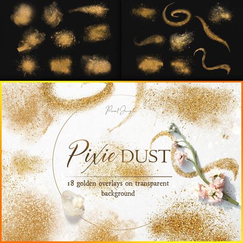 Glitter Pixie Dust Overlays 18 Png Masterbundles