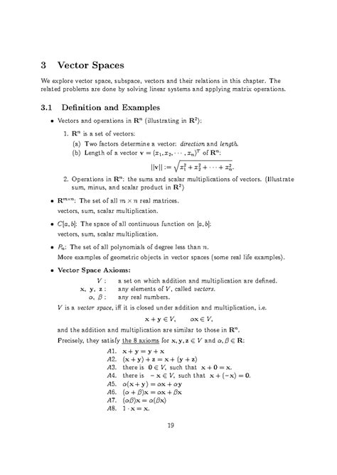 linear algebra chapter 3 3 vector spaces we explore vector space