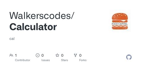 GitHub Walkerscodes Calculator Cal
