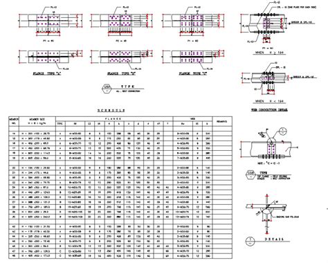 Section Of Beam To Column Autocad File Cadbull