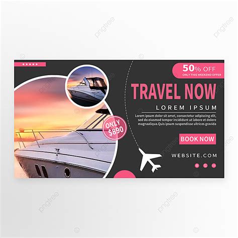 旅遊概念橫幅模板模板下載，設計範本素材在線下載