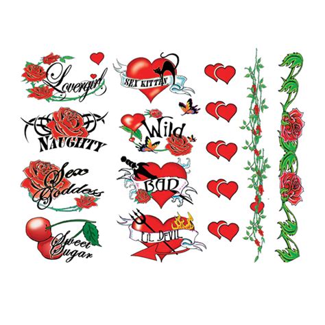 TatuaŻe Erotyczne Seksy Sex Tatoo Serce Heart 40sz 7077165967