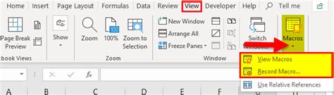 Record Macro In Excel How To Record Macro In Excel