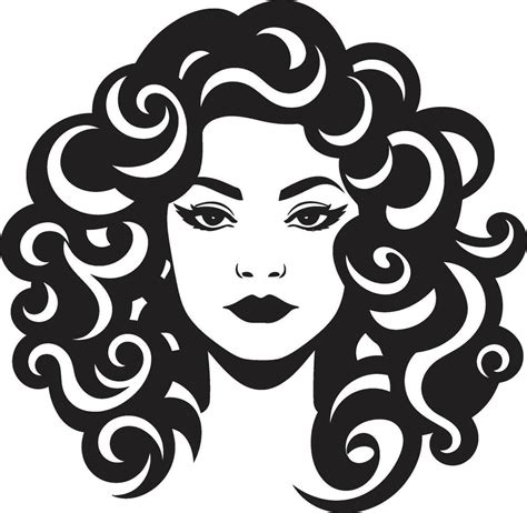Crowning Glory An Iconic Symbol Of Curls Sculpted In Vector The Curly Haired Goddess 34068431