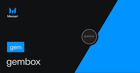Gembox Price Gem To Usd Research News And Fundraising Messari
