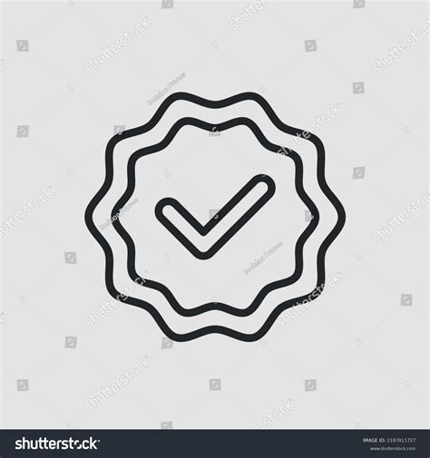 Checkmark Icon Simple Seal Checkmark Icon Stock Vector Royalty Free 2187811727 Shutterstock