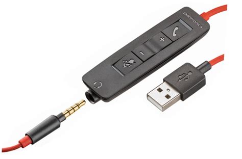 Poly Blackwire C3225 USB-A & AUX 3.5mm Hörlurar med Mikrofon ...
