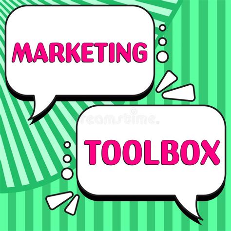 Text Sign Showing Marketing Toolbox Business Idea Means In Promoting A Product Or Services