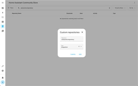 Custom Repositories Hacs