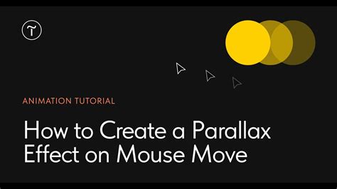 How To Create A Parallax Effect On Mouse Move Youtube