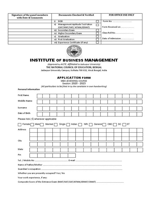Ibm Application Form 20 10 19 Pdf Pdf Educational Stages Test Assessment