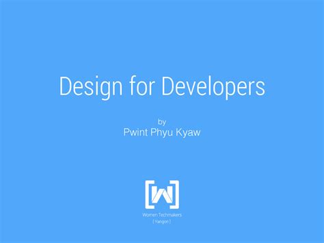 Design For Developers Speaker Deck Design For Developers Speaker Deck