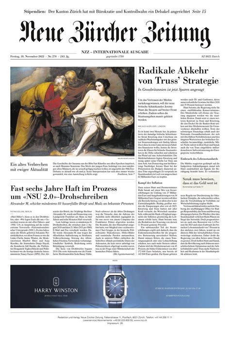 Neue Zürcher Zeitung International – 18. November 2022 / AvaxHome