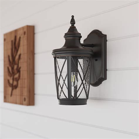 Allen Roth Castine 1 Light 14 38 In H Oil Rubbed Bronze Led Outdoor
