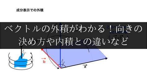外積とはベクトルの積の意味 計算法 公式をわかりやすく解説