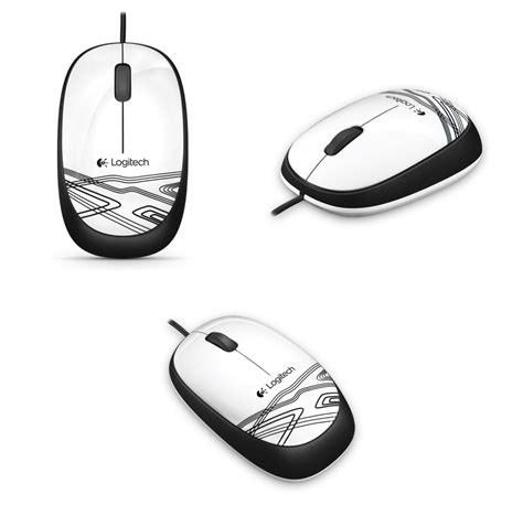 Buy Logitech M Corded Optical Mouse White Pc Case Gear Australia