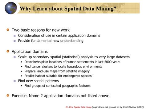 Introduction To Spatial Data Mining Pptx