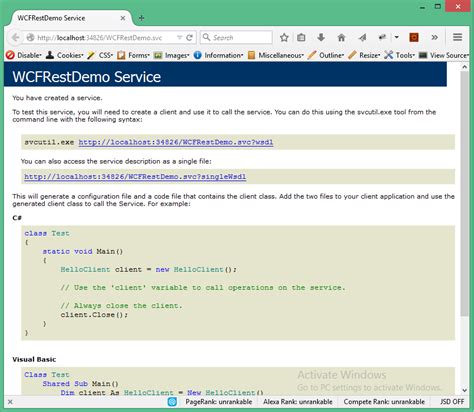 using wcf service in windows phone 8 1