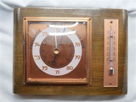 Lot Nr 716 Vintage Jg Gischard Barometer And Thermometer Meteo Station
