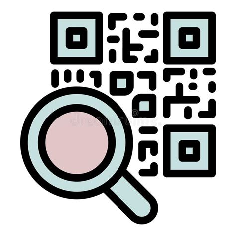 Product Qr Code Icon Outline Vector Mobile Scan Stock Vector Illustration Of Cellphone