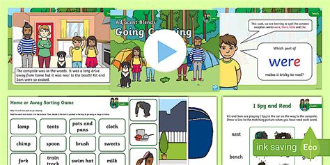 Adjacent Consonants Phonics Lesson Pack Level 4 Week 3 Lesson 1