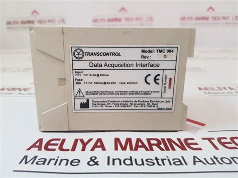 Transcontrol Tmc 004 Data Acquisition Interface Aeliya Marine Tech