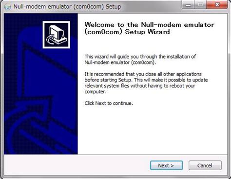 Nonsoft Com0comのインストールと設定方法windows7