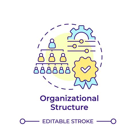 Organizational Structure Multi Color Concept Icon Company Organization