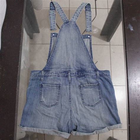 Overol Short De Mezclilla Clara De Canda De Segunda Mano Gotrendier