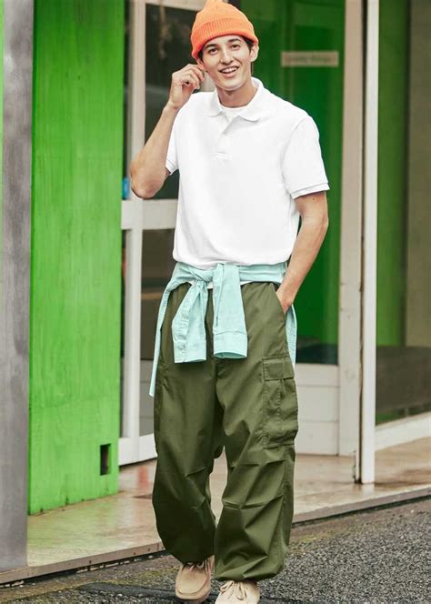 Gu Super Wide Cargo Pants Line Shopping