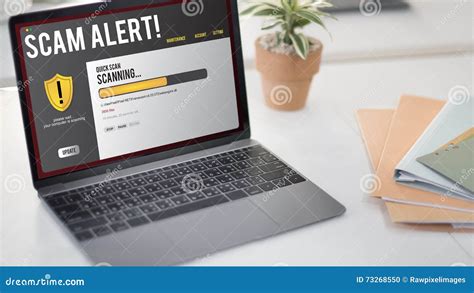 Technology Scam Alert Warning Security Concept Stock Photo Image Of Online Place 73268550