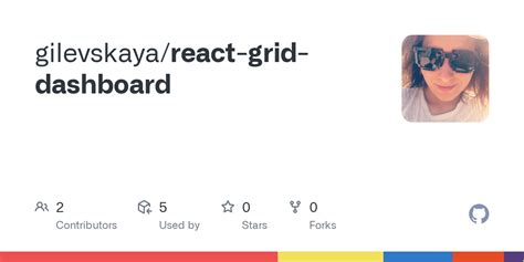 GitHub Gilevskaya React Grid Dashboard