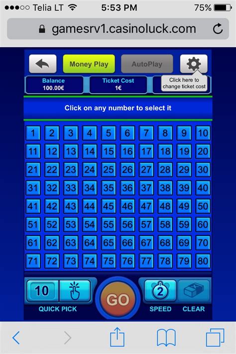 Real Money Mobile Keno Games Where To Play