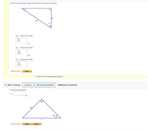 Solved Find Sin α And Cos ϕ Tan α And Cot β And Sec α