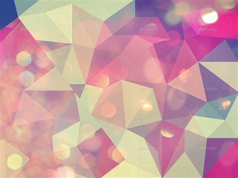 Bokeh Polygonal Backgrounds Bundle Graphics Graphicriver