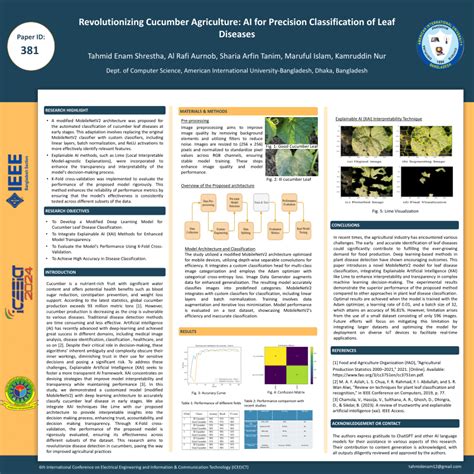 Pdf Revolutionizing Cucumber Agriculture Ai For Precision Classification Of Leaf Diseases