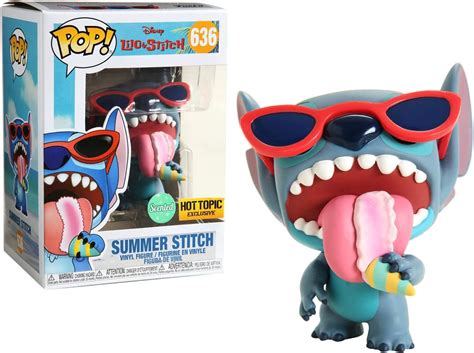 Amazon Com POP Funko Disney Lilo Stitch Stitch With Boba Vinyl Figure Hot Topic Exclusive