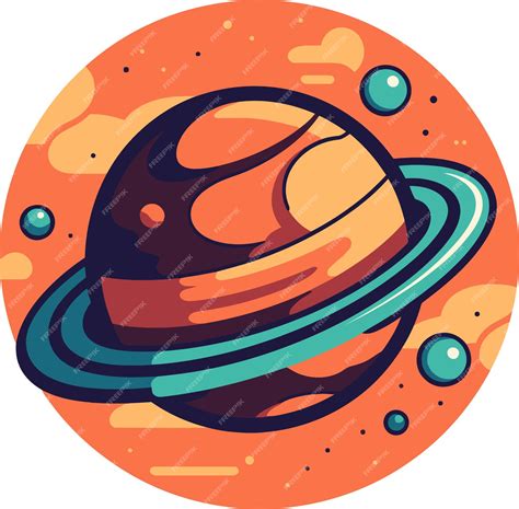 Premium Vector Vector Of Planet Logo Mascot