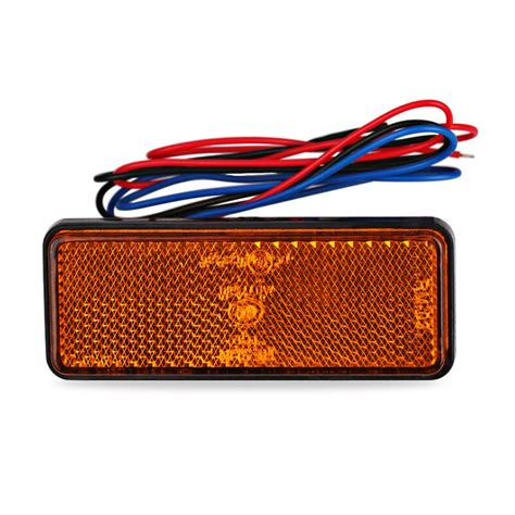 ไฟท้ายรถจักรยานยนต์ Led 24 ดวง 12v ทรงสี่เหลี่ยมผืนผ้า สีแดง สําหรับ