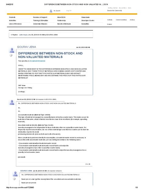Difference Between Non Stock And Non Valuated Materials Pdf