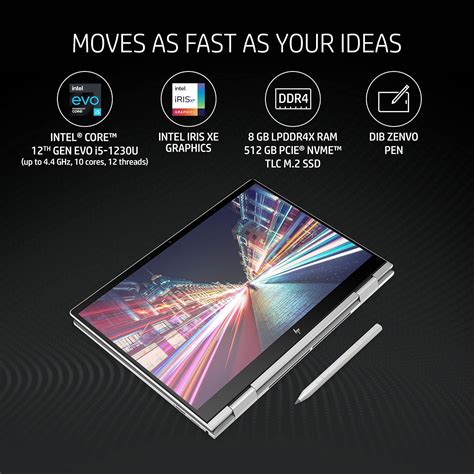 Hp Envy X Th Gen Intel Evo I U Inch Cm Wuxga Nits Corning Gorilla