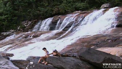 Lesbian Sex By A Waterfall