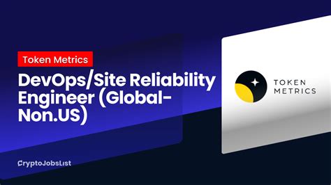 Token Metrics Is Hiring Devops Site Reliability Engineer Global Non Us