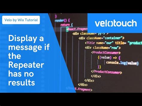 Velo By Wix Tutorial How To Display A Message When Repeater Has No