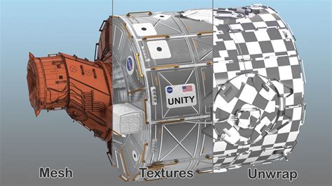 Iss Module Unity Node 1 3d Modell 99 3ds Blend C4d Fbx Max Ma Lxo Obj Usdz