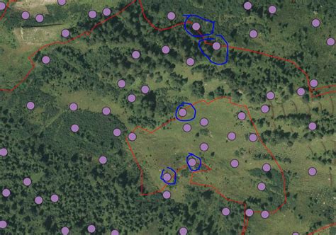 Shapefile Selecting Points Which Touch Boundaries Of Another Polygon Using Qgis Geographic