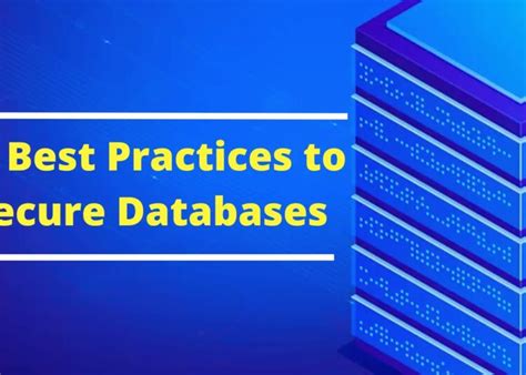 Top 10 Best Practices For Securing Your Database Cyber Affairs